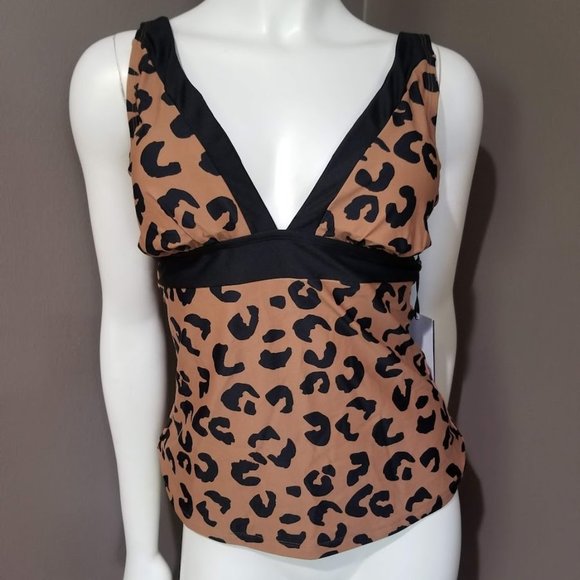 Dkny | Swim | Dkny Leopard Print Tankini Top Size Large | Poshmark